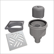 LUX ELEMENTS® TUB - Systèmes d'écoulement complet: Siphons de sol avec ...